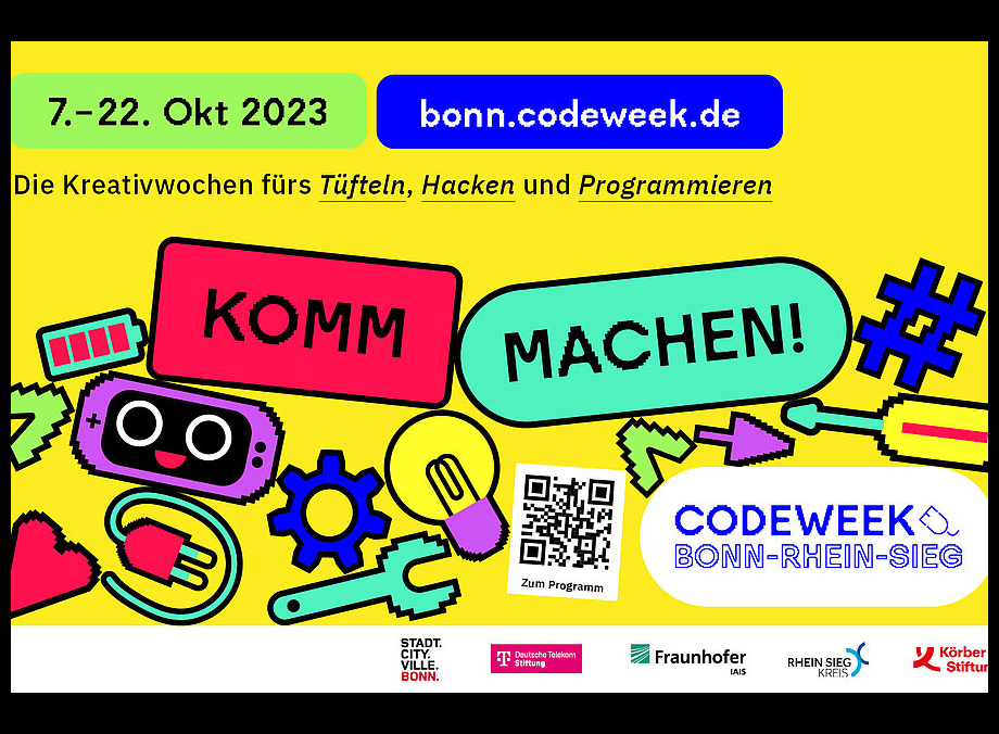 »Code Week Bonn-Rhein-Sieg« vom 7. bis 22. Oktober 2023 – KI.NRW