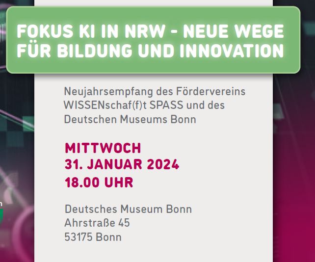 »Fokus KI in NRW – Neue Wege für Bildung und Innovation« – KI.NRW